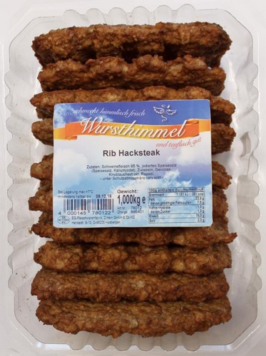 55172 Hein Rib-Hacksteak 10 X 100 G